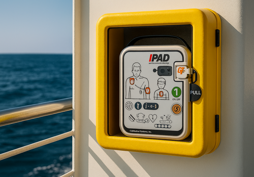iPad SPR AED: Built for Marine & Workplace Safety